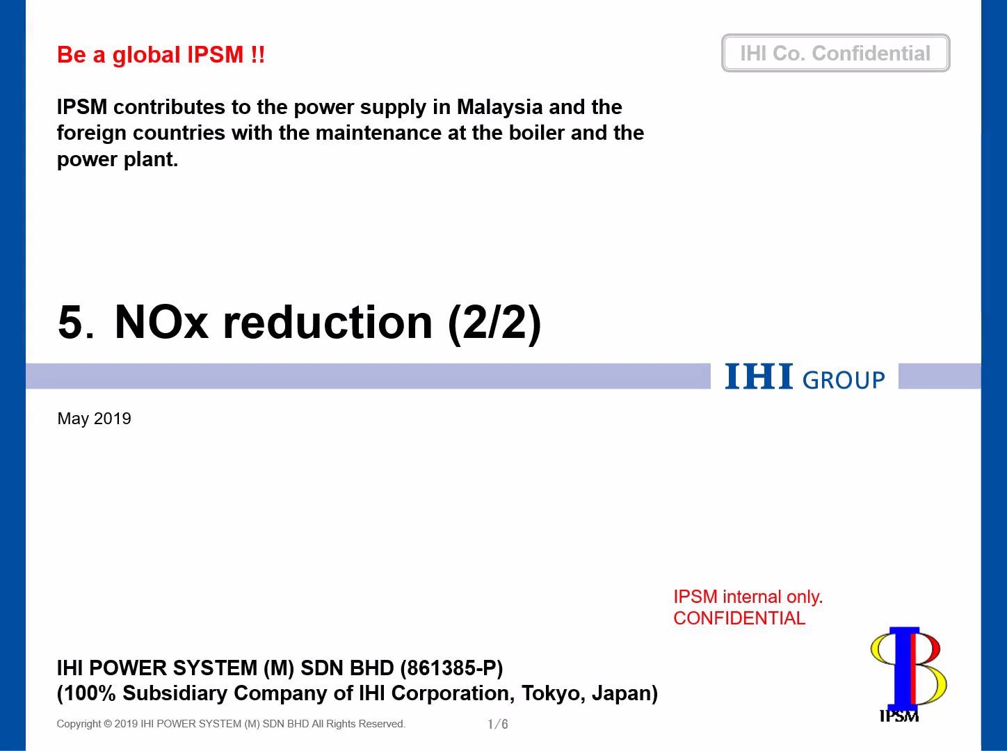 NOx Reduction 2 – IHI POWER SYSTEM (M) SDN BHD